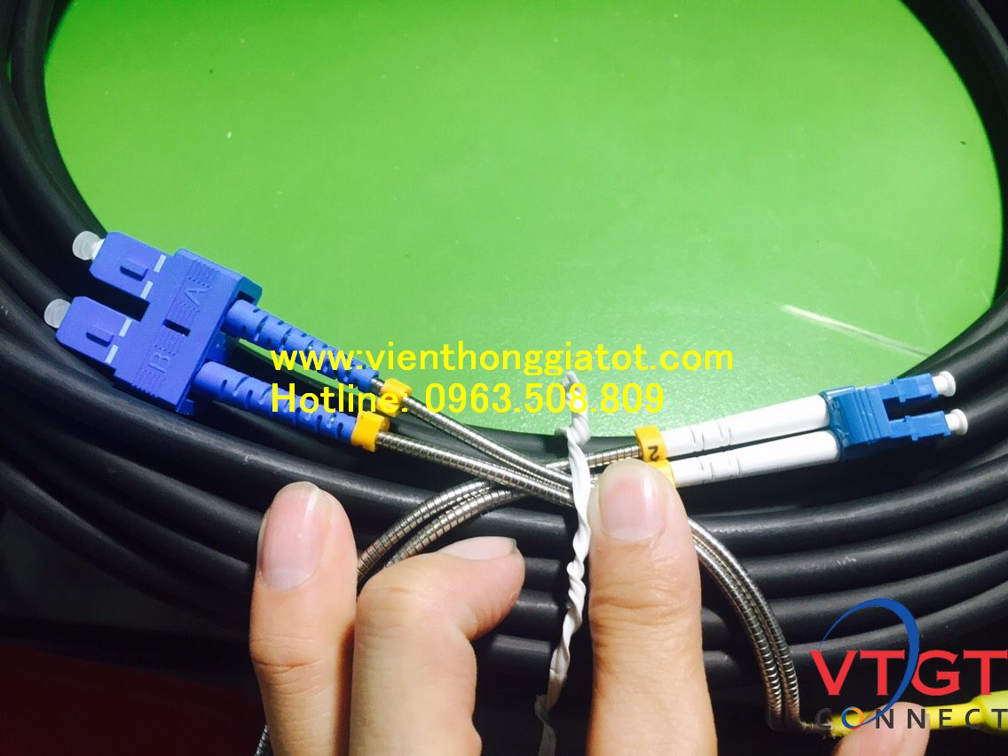 Dây nhảy quang ngoài trời SC-LC dài 10m, 20m, 50m